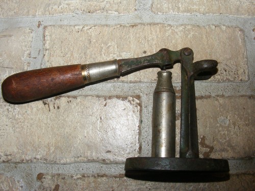 Antique 12 Gauge Shotgun Shell Primer Seater Tool Cap Decap All Brass ...