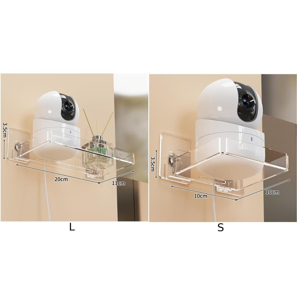 Wall Mount Camera Holder Acrylic Shelf 20cm Extended Platform for Security | eBay Australia
