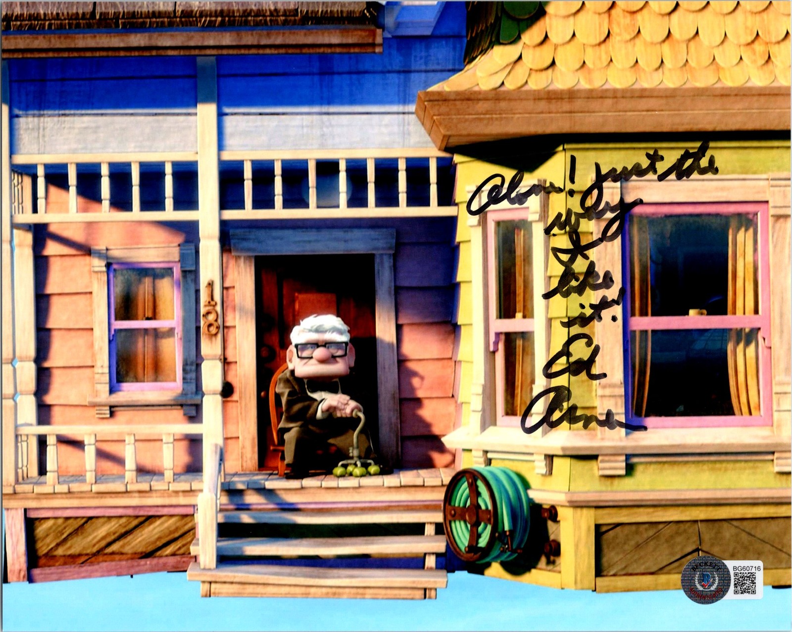 ED ASNER SIGNED 8X10 PHOTO BECKETT BAS COA DISNEY PIXAR UP CARL 4 | eBay