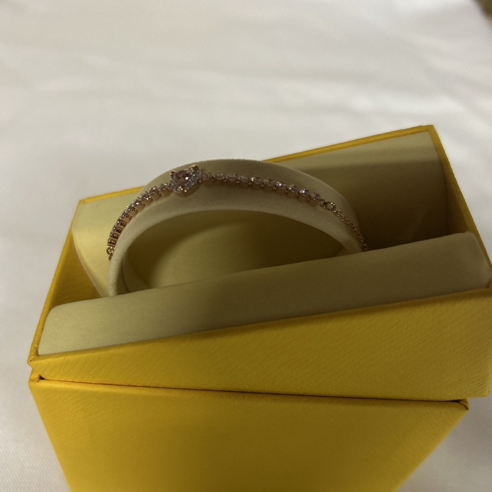 Swarovski One bracelet Heart Rose gold tone finish 5646745 Pink *NEW in ...