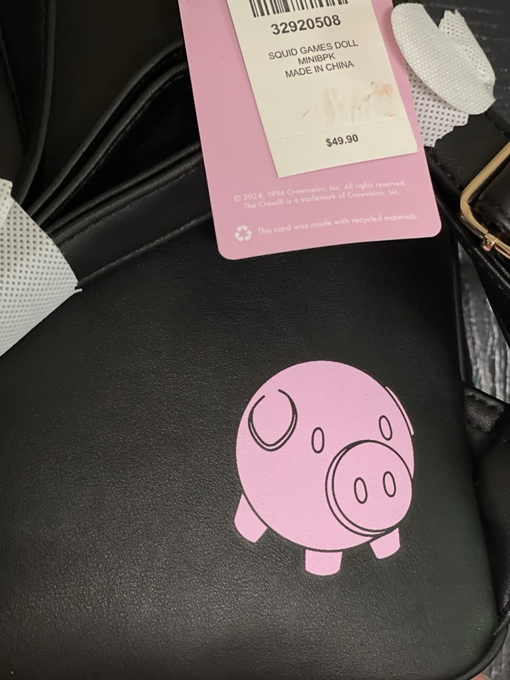 New Squid Game Young-hee Doll Lenticular Eyes Mini Backpack | eBay