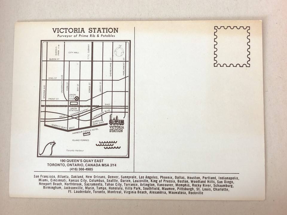 Victoria Station Restaurants British Railway boxcars Vintage 4x6 ...