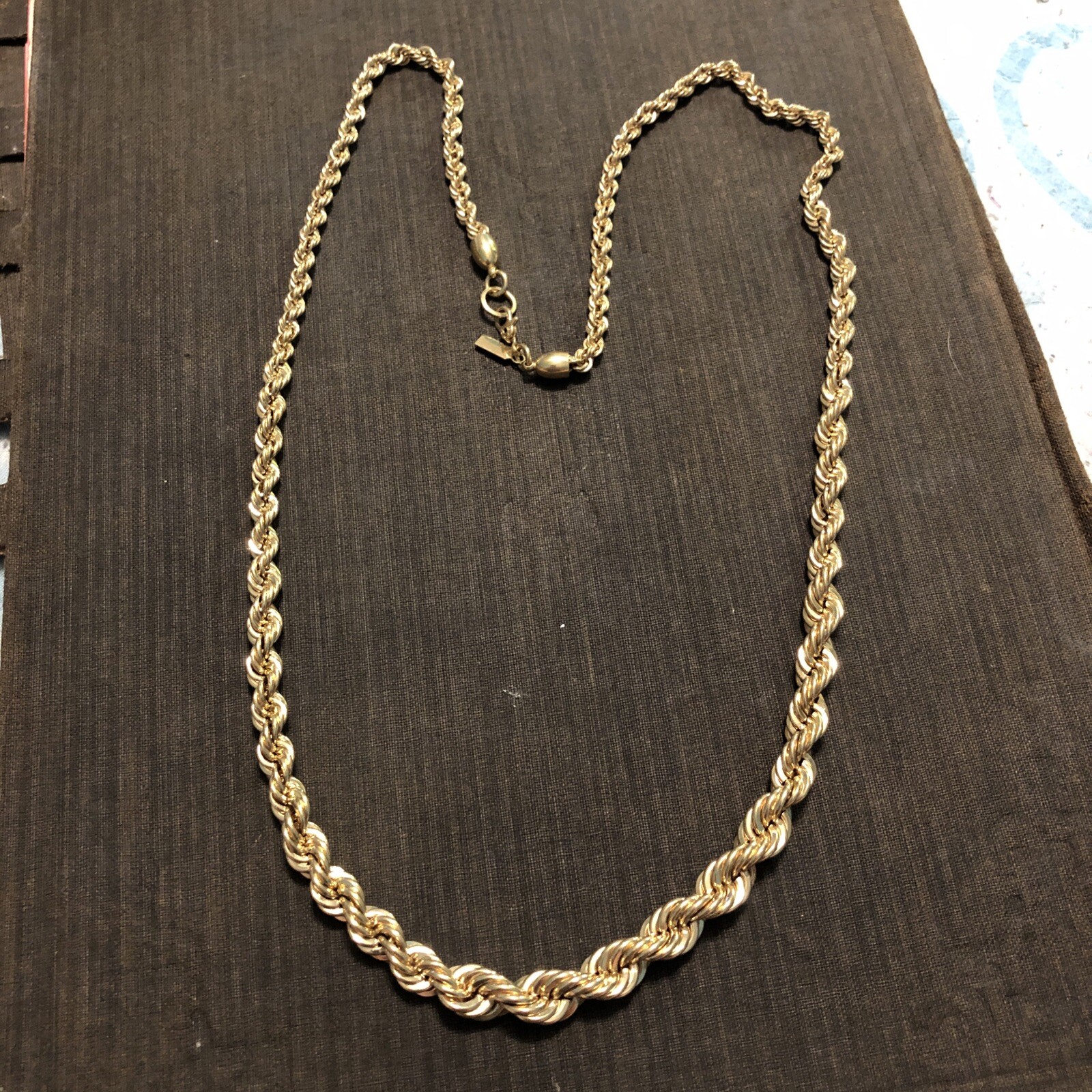 Vintage Monet Gold Plated Heavy Chain Necklace 18k HGE | eBay