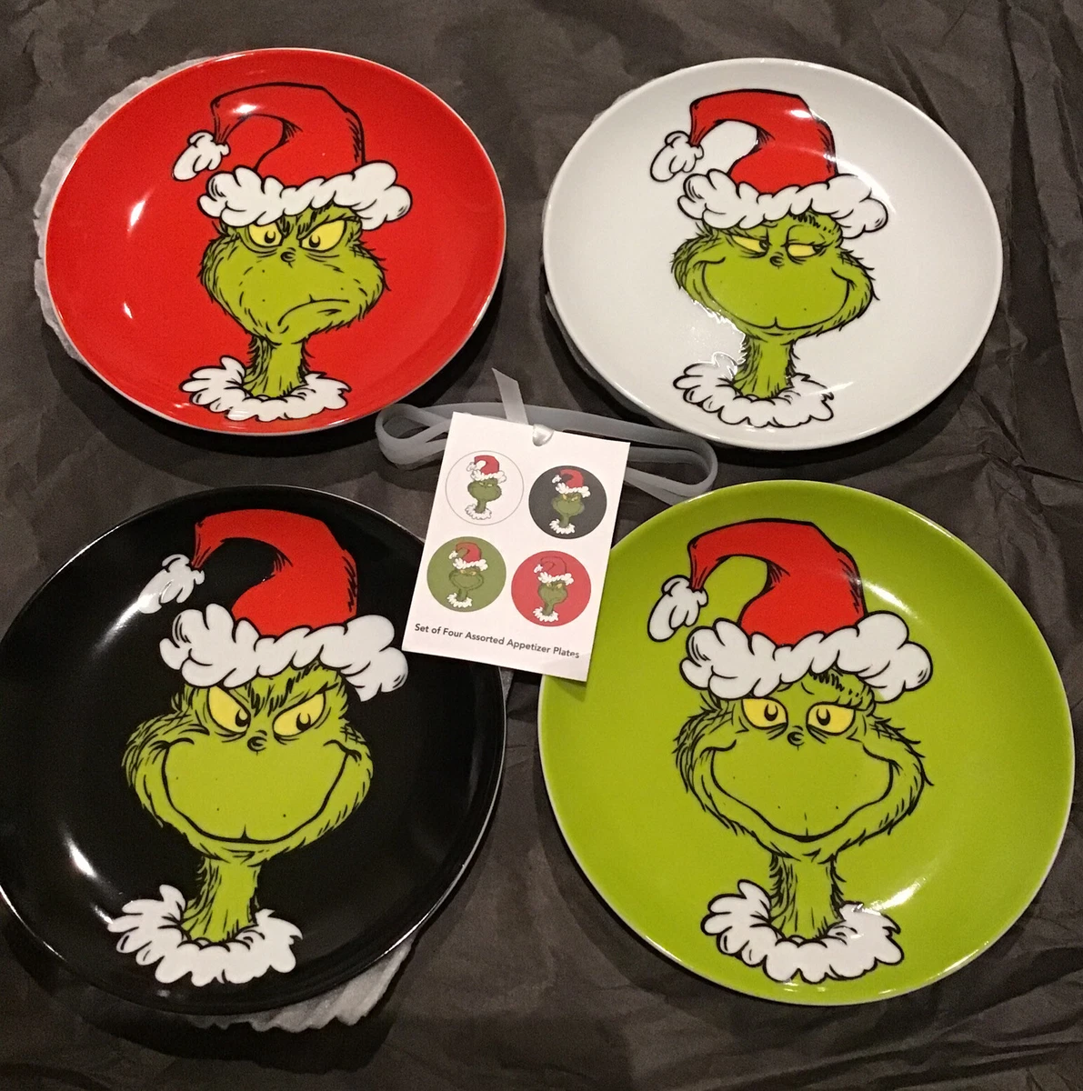 shop purchase 8-Piece Grinch Christmas Holiday Themed Ceramic ...