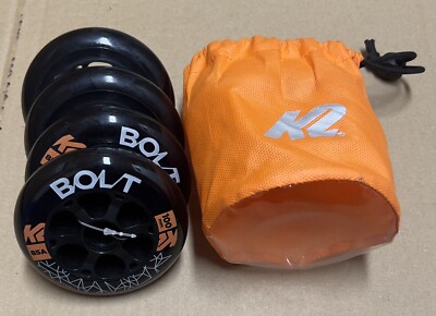K2 Skate Bolt 100mm/85A 4-Wheel Pack, Black | eBay