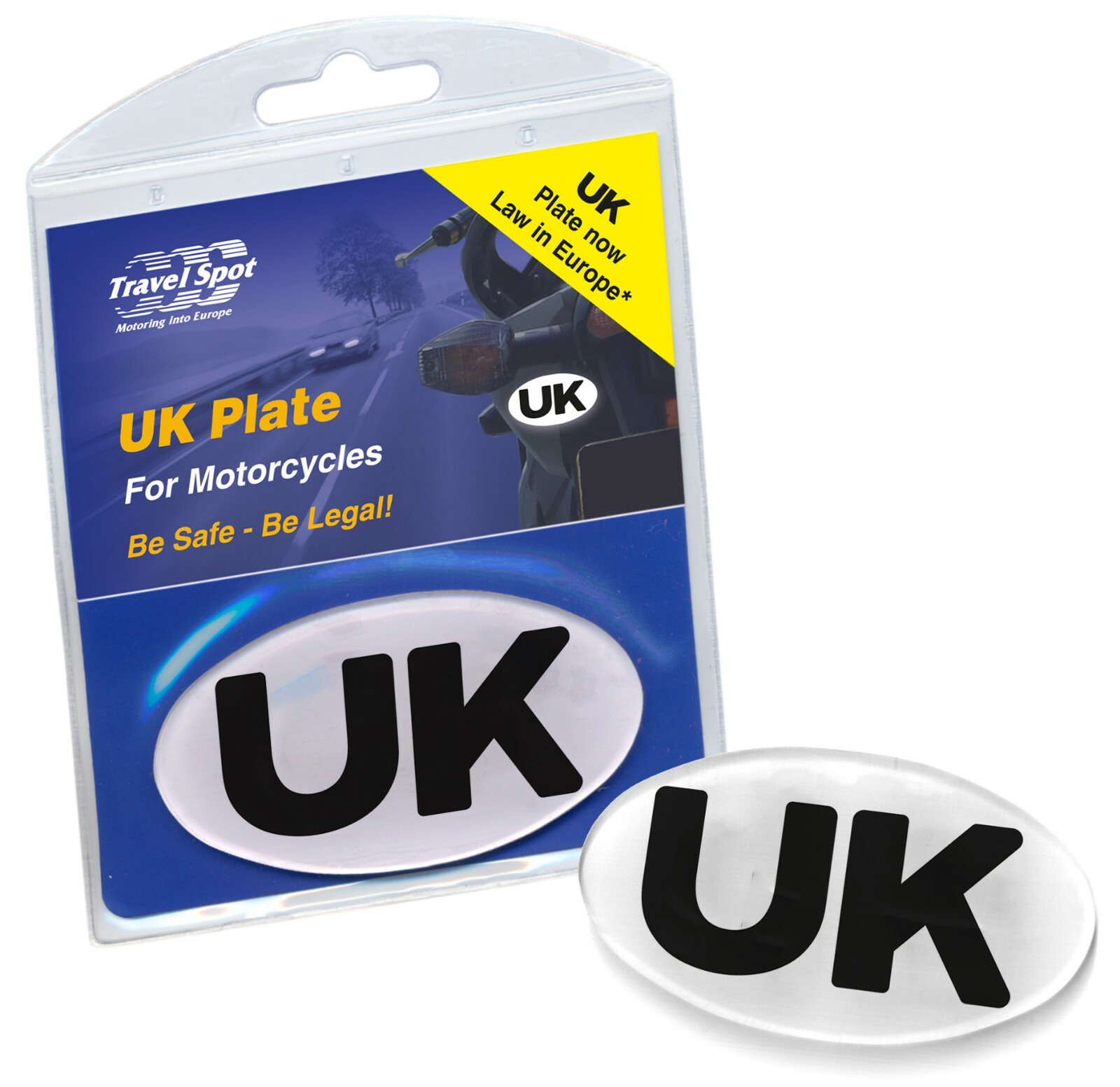 Motorcycle Motorbike UK Plate Sticker European Euro Driving Motoring ...