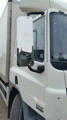 46 HGV DAF XF CF range 2000 to 2006 pair POLISHED stainless mirror ...
