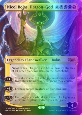 MTG Magic the Gathering Nicol Bolas, Dragon-God (WS6/40) Mythic Edition ...
