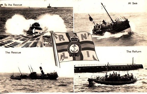 DB98. Vintage Postcard. RNLI Lifeboat on a rescue. | eBay