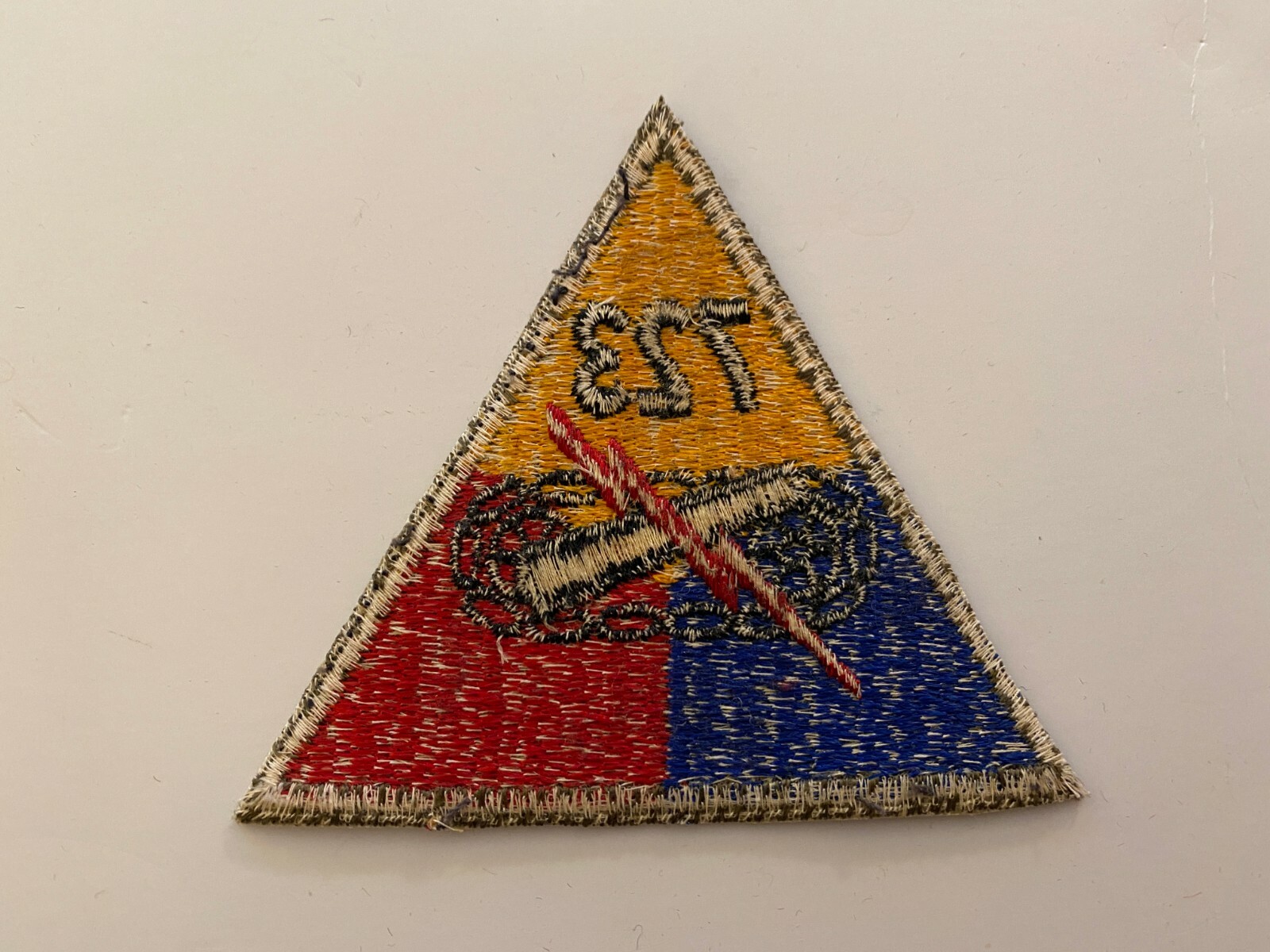 TT475 WW2 US Army Armored Tank Battalion Division Triangle Patch 723rd ...