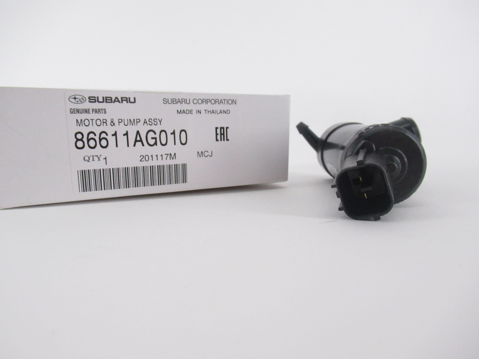 Genuine OEM Subaru 86611AG010 Front Windshield Washer Fluid Pump Motor ...