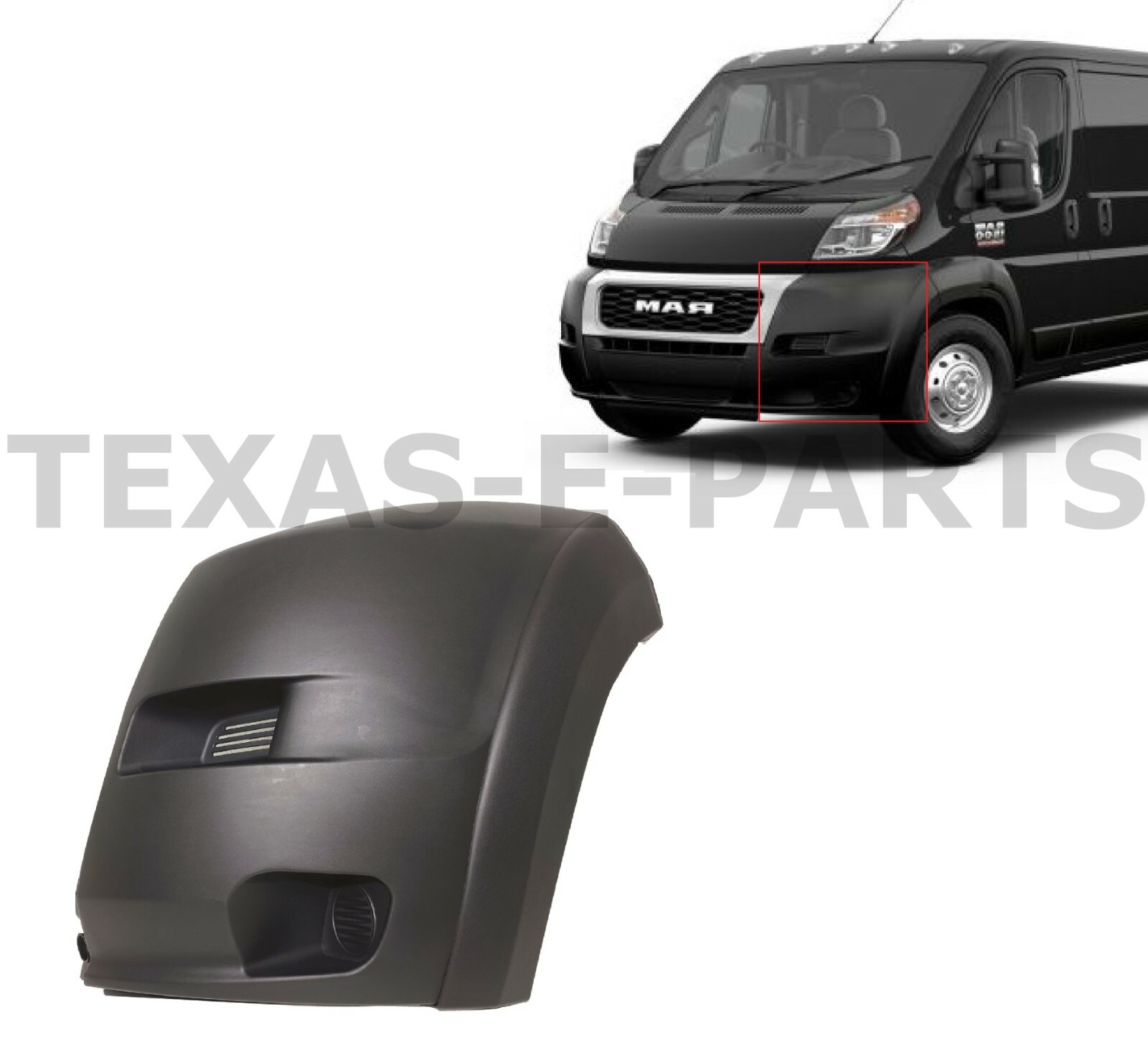 Fits 2019-2020 RAM Promaster Front Bumper Cover With Flare Left Driver ...