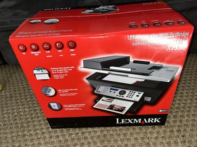 Lexmark X7350 All In One Fax Scan Copy Print Printer NIB | eBay