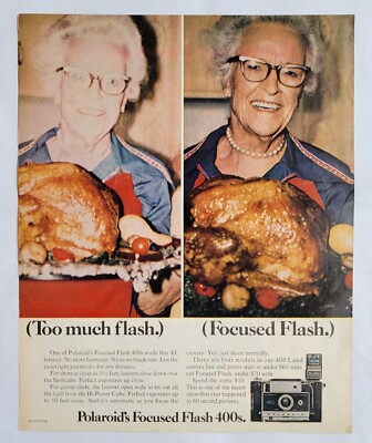 1971 Polaroid Flash 450 Land Camera Print Ad 10.25" x 13" | eBay