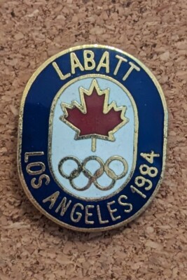 Vintage Los Angeles Olympic Pin Labatt Beer Lapel Pin Button | eBay