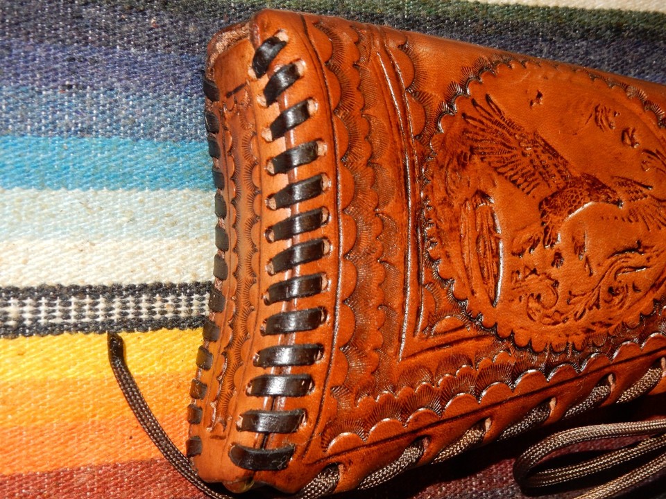 LEATHER GUN STOCK COVER HENRY YELLOW BOY H004 BUTT STOCK | eBay