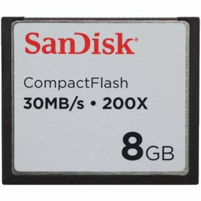 Sandisk CompactFlash 8GB Compact Flash Memory Card 30MB/s 200x - VGC | eBay