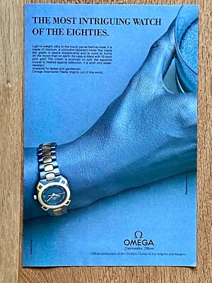 Omega Seamaster Titane Original 1983 Vintage Watch Werbung Reklame ...