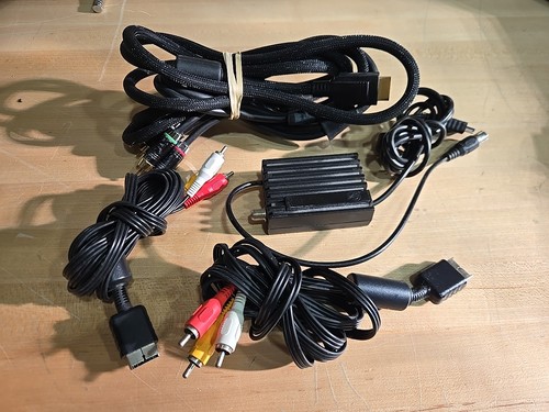 Lot Sony Playstation PS1 PS2 PS3 Component AV RF Switch HD Audio Video ...