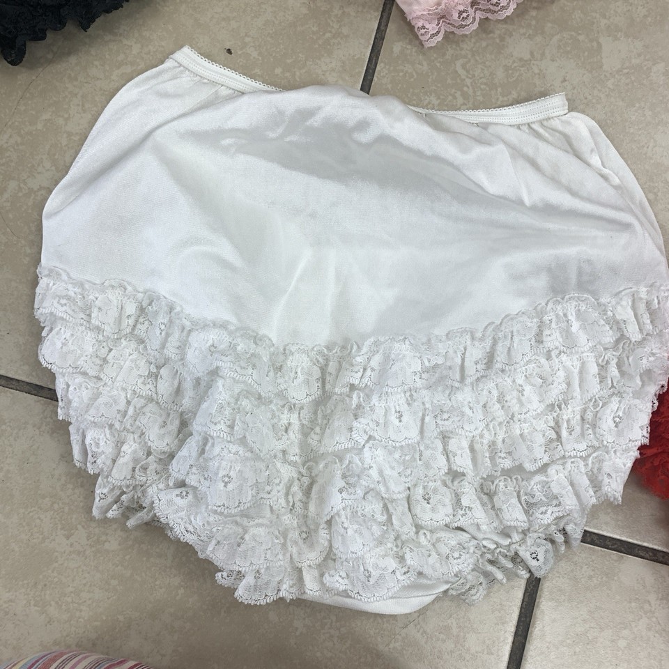 Vtg Square Dance Bloomers LOT Lace Ruffles Nylon Petti Pants Size ...