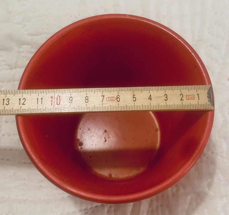 Plant Pot - Indoor - Ceramic - Bright Red | eBay UK