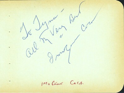 Vintage Imogene Coca Autograph | eBay