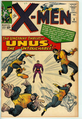 X-MEN #8 0.5 // 1ST APPEARANCE UNUS THE UNTOUCHABLE MARVEL 1964 | eBay
