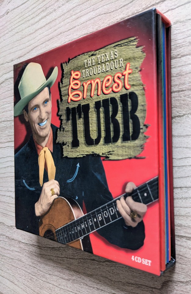 ERNEST TUBB ‎– THE TEXAS TROUBADOUR / 4CD PROPERBOX SET WITH SLIPCASE ...