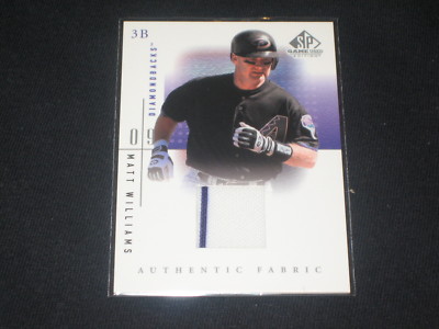 MATT WILLIAMS D-BACKS LEGEND CERTIFIED AUTHENTIC BASEBALL GAME USED ...