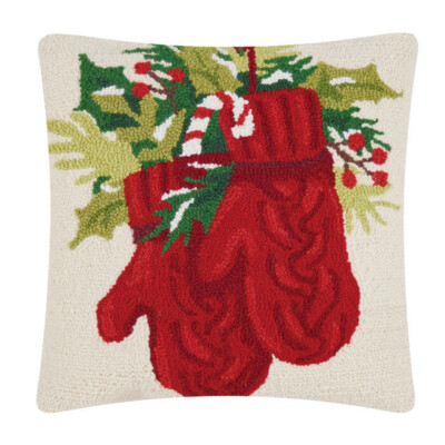Peking Handicraft - Holiday Mitten 18" Pillow - 31SJM10921C18SQ | eBay