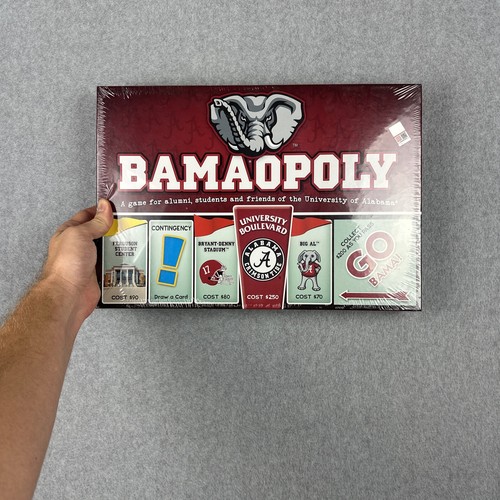 University of Alabama Bamaopoly (Crimson Tide) NEW SEALED Monopoly ...