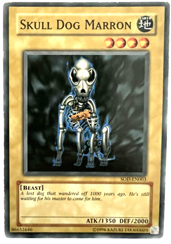 Yu-Gi-Oh! TCG - Skull Dog Marron - Common Mint Condition | eBay