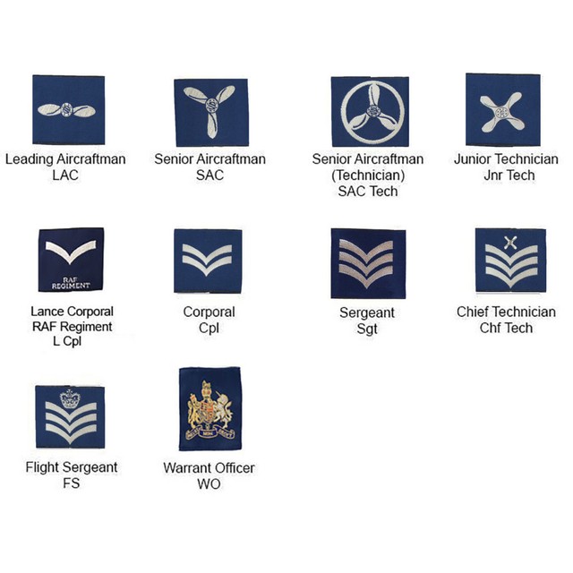 RAF SURPLUS ROYAL AIR FORCE RANK SLIDES,EPAULETTES,CORPORAL,SERGENT ...