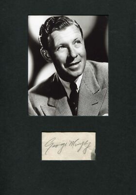 George Murphy autograph, signed album page mounted | eBay