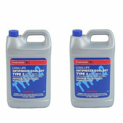 Two Gallons Genuine Engine Coolant Antifreeze Type 2 Blue For Honda ...