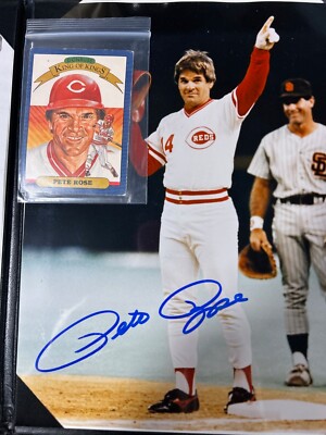 Pete Rose Limited Edition Signed 8x10 Photo with Pete Rose Card #653 | eBay