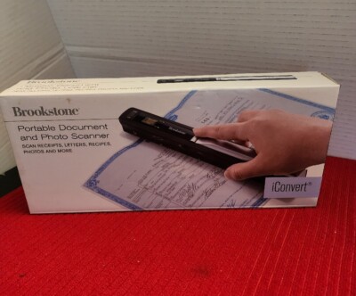 Brookstone iConvert Portable Document & Photo Scanner. New in Box. 600 ...
