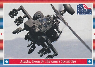 2001 ENDURING FREEDOM SINGLE TRADING CARD #66 APACHE PACK FRESH | eBay