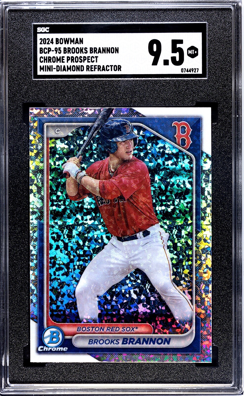 2024 Bowman - Chrome Prospects Mini-Diamond Refractor #BCP-95 Brooks ...