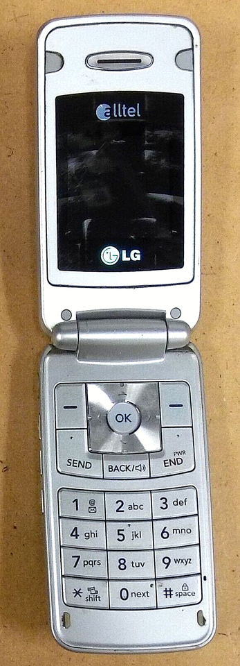 LG AX275 - Silver and Black ( Alltel ) Very Rare Cellular Flip Phone ...