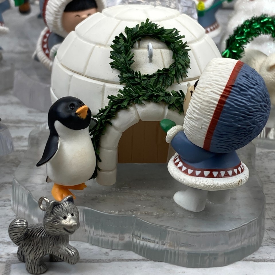 Lot of 15 Hallmark Frosty Friends Eskimo Keepsake Christmas Ornament ...