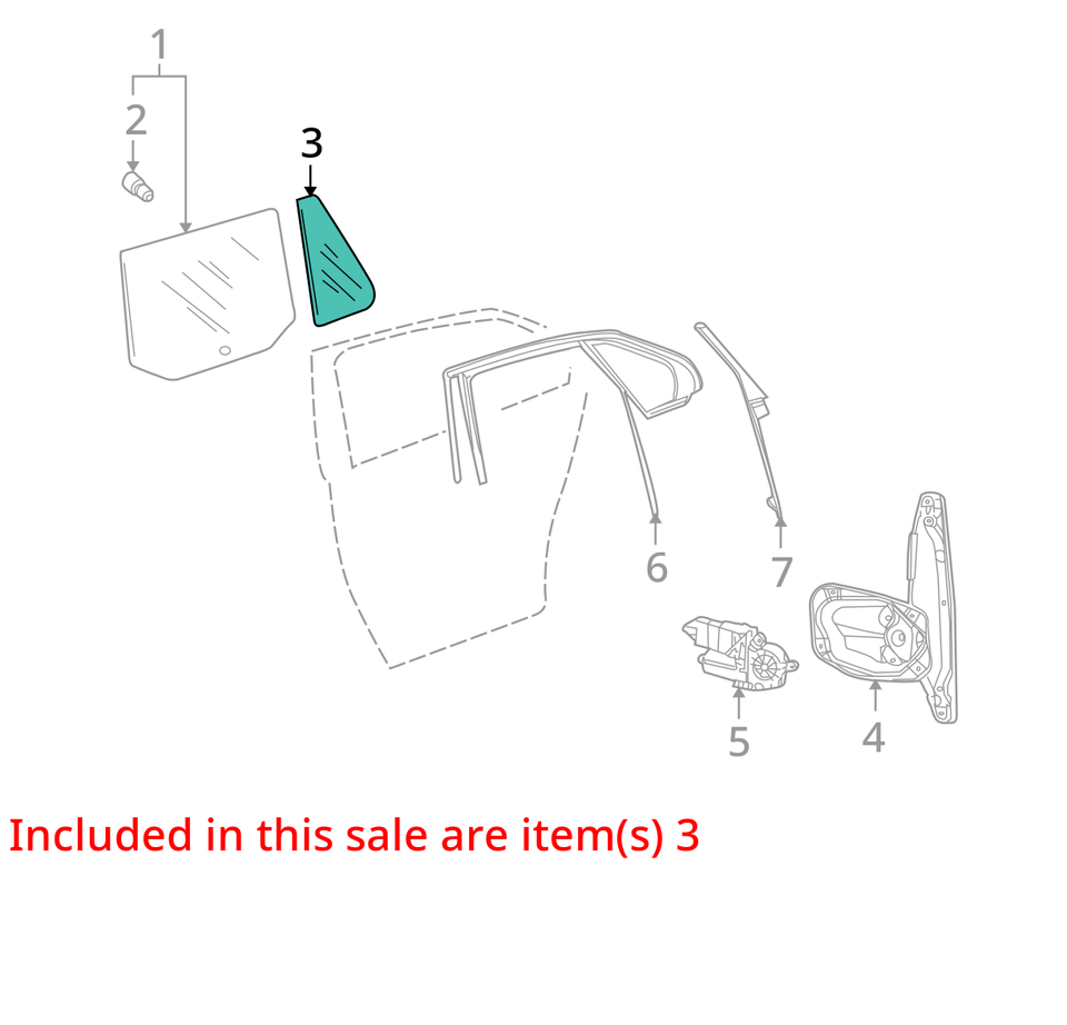 Rear Vent Glass/window JETTA EXCEPT GLI Right 09 10 11 12 13 14 | eBay