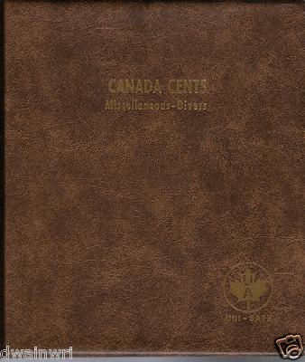 Unimaster Coin Album #153 -"Canada Cents - Blank" Money Pennies Storage ...