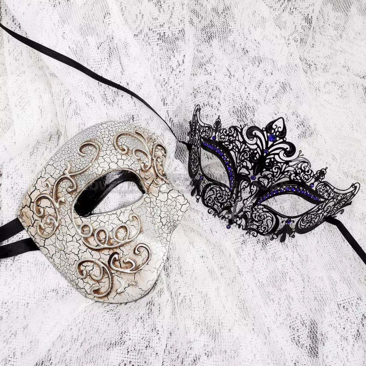 Half Face Mask Designs Blue