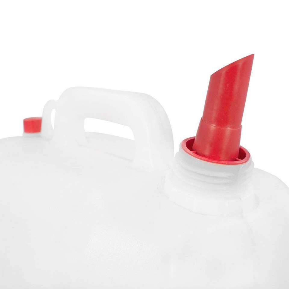 25L LITRE PLASTIC JERRY CAN WITH POURING TAP WATER CONTAINER CARRIER ...