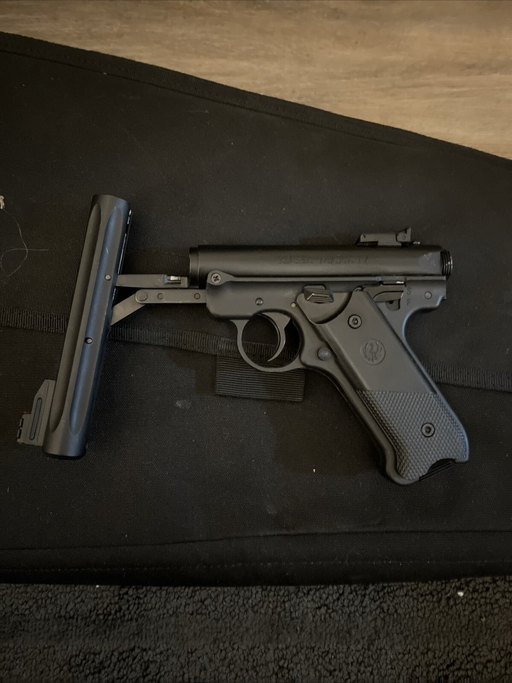 Ruger Mark IV Break Barrel .177 Caliber Pellet Pistol Black Classic ...