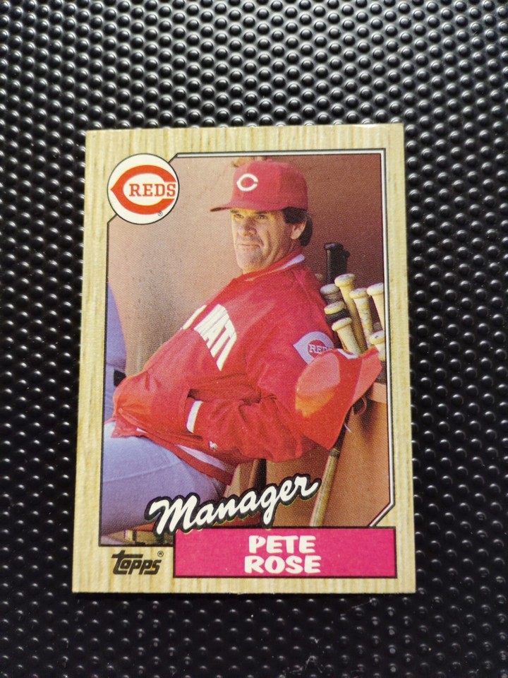 Pete Rose 1987 Topps Pete Rose Manager Misprint/Error Card *RARE*! | eBay