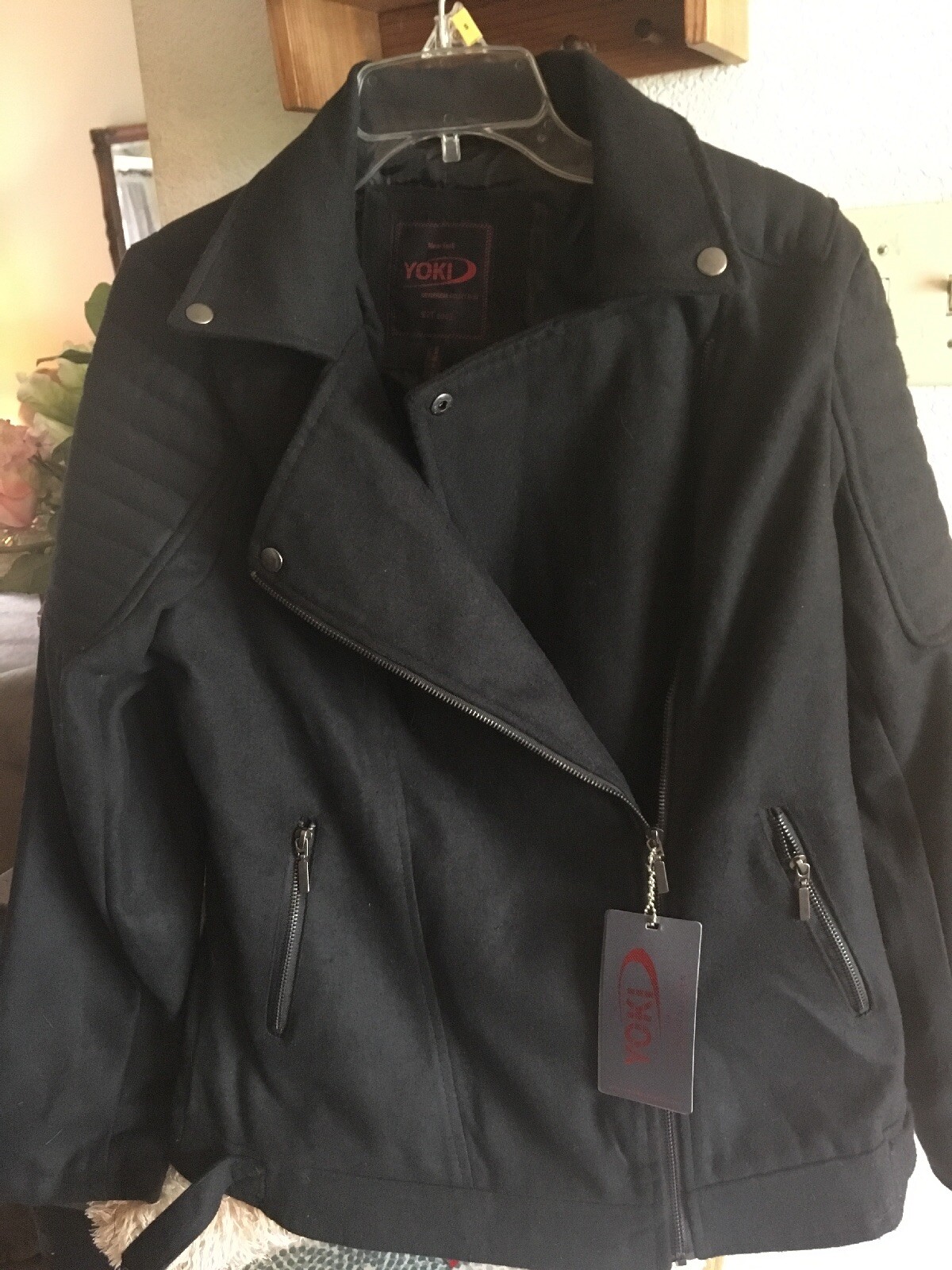 New York Yoki Mens Coat. Black , Brand New. Says XL , But It Looks More ...