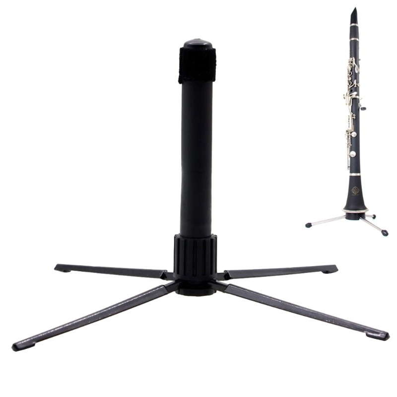 Flute Holder Foldable 4-Leg Stand Clarinet Rest Rack Base Lightweight ...