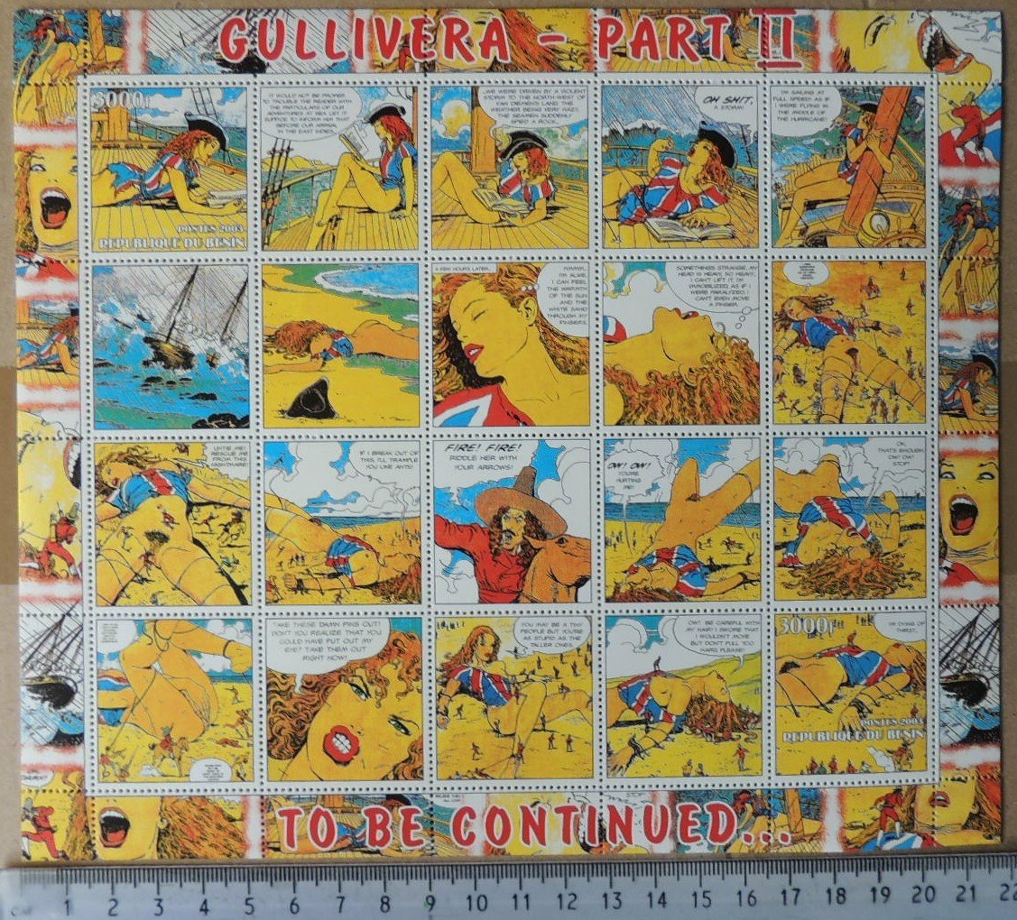 2003 gullivera part 2 nudes cartoon m/sheet MNH | eBay